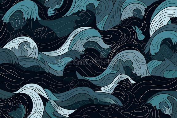 Inconspicuous Header with Elegant Waves, Abstract, Backgrounds Stock ...