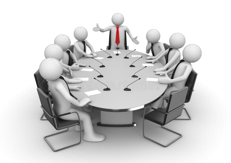 Riunione Corporativa Nella Sala Per Conferenze Illustrazione di Stock ...