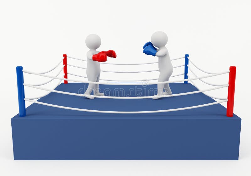 Incontro di boxe illustrazione di stock. Illustrazione di uomini - 36039015