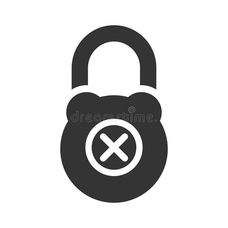 Incorrect password Icon stock vector. Illustration of symbol - 196720334