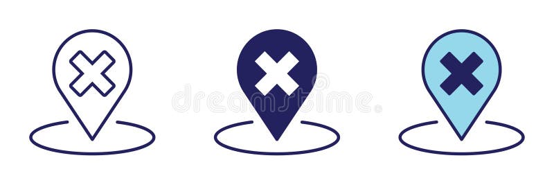 Incorrect Position Icon - Navigation Set Stock Vector - Illustration of ...