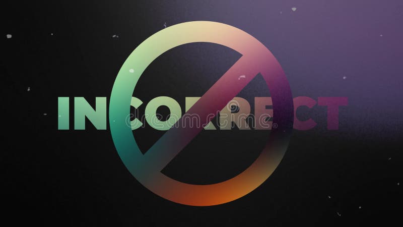 Incorrect Animation 4k Resolution V2 Stock Footage - Video of concept ...