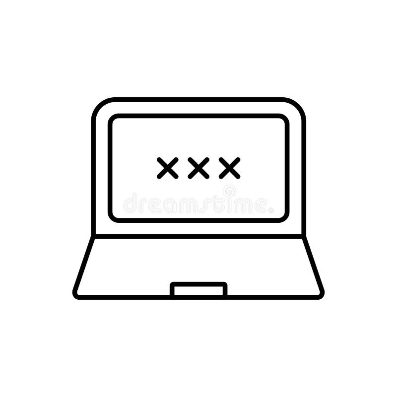 Incorrect or Wrong or Cross X Checkmark Concept on Laptop Computer ...