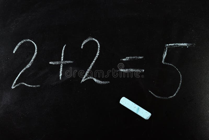 Incorrectly Solved Math Example on a School Blackboard Stock Image ... Incorrectly Solved Math Example on a School Blackboard Stock Image ...