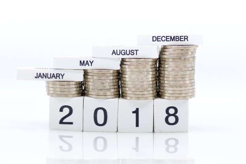 The Increase in the Amount Each Month. Image Use for Savings that ...