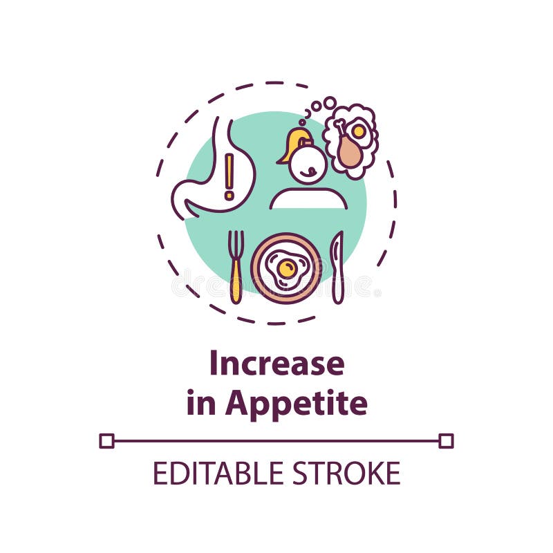 Appetite and Hunger Hormones Vector Diagram Illustration, Graphic ...