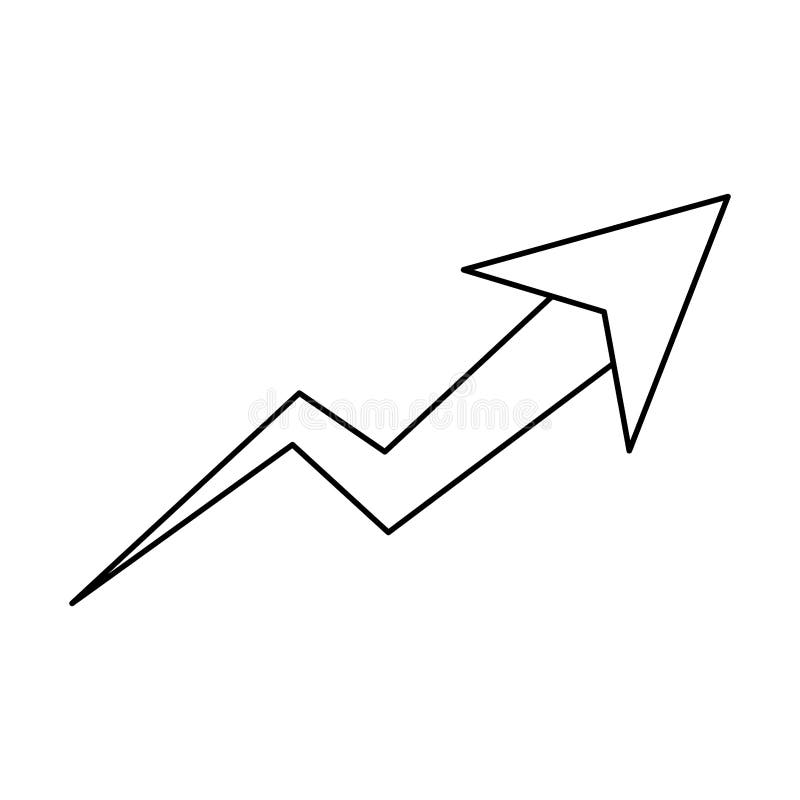 Increase arrow design stock illustration. Illustration of digital ...