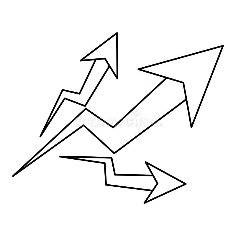 Increase arrow design stock illustration. Illustration of digital ...