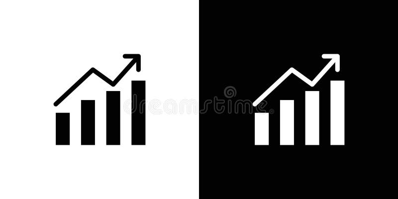 Increase Chart Icon Linear Logo Isolated Stock Vector - Illustration of ...