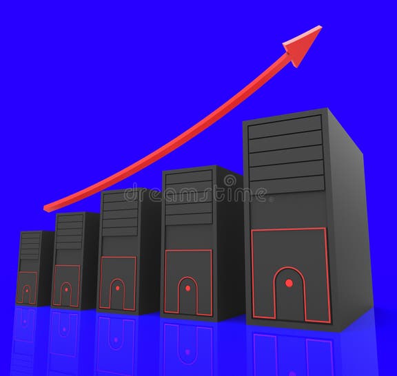 Increase Computer Storage Shows Improvement Advance and Upward Stock ...