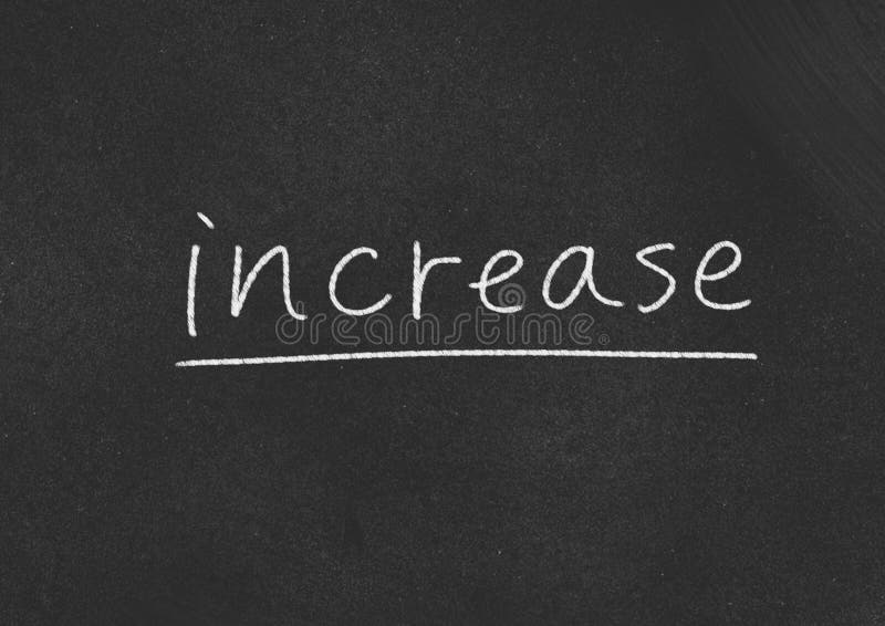 Increase stock photo. Image of chalk, abstract, chalkboard - 166056894