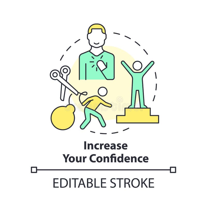 Confidence Icon Line Art Stock Illustrations – 1,055 Confidence Icon ...