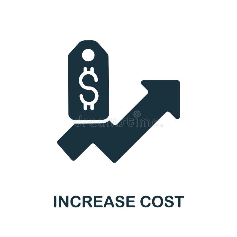 Increase Cost Icon. Simple Element from Investment Collection. Creative ...