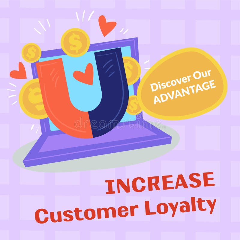 Increase Customer Loyalty, Discover Advantages Stock Vector ...