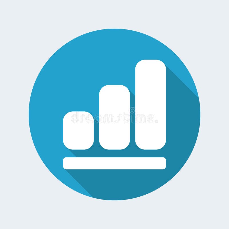 Increase data icon stock vector. Illustration of button - 96398018