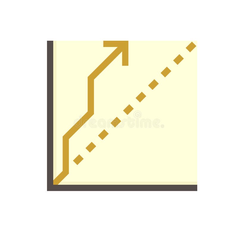 Bar Chart or Bar Graph Increasing Vector Icon Design. 48x48 Pixel ...