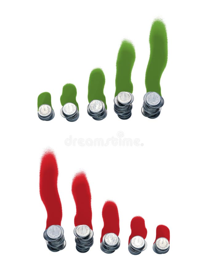 Increase And Decrease Chart Stock Image - Image of economics, decrease ...