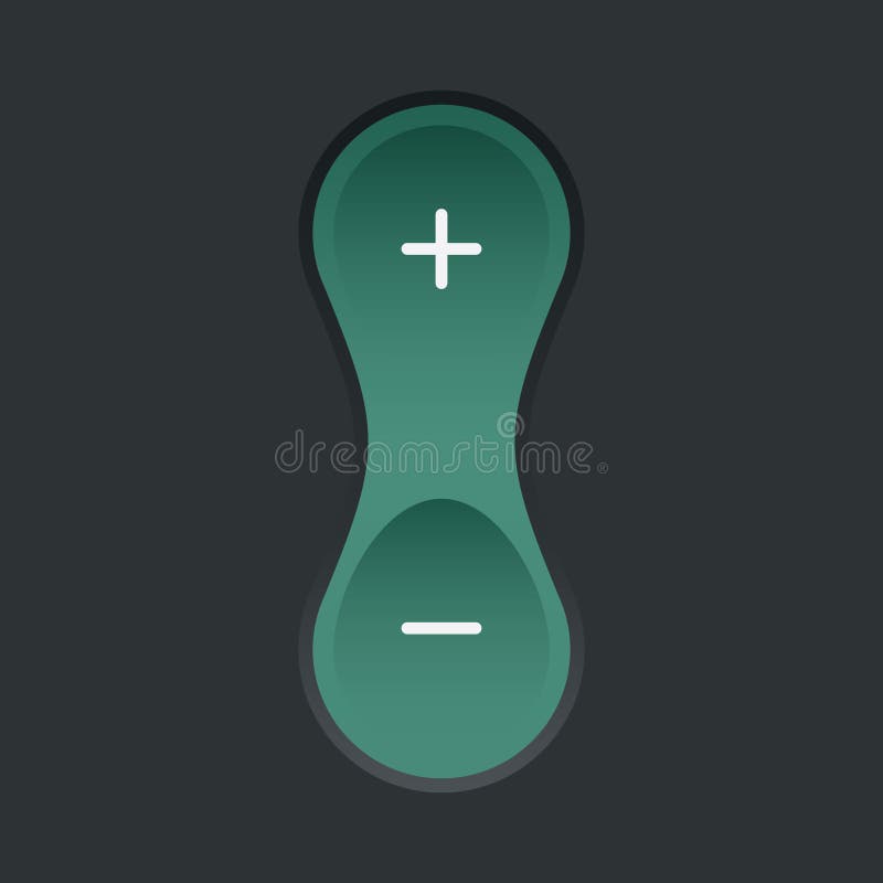Volume Button. Vector Illustration Decorative Design Stock Vector - Illustration of webs, button ...