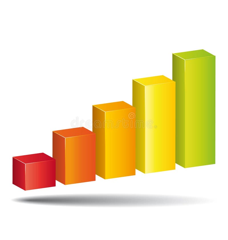 Increase diagram stock vector. Illustration of graph, shiny - 9705578