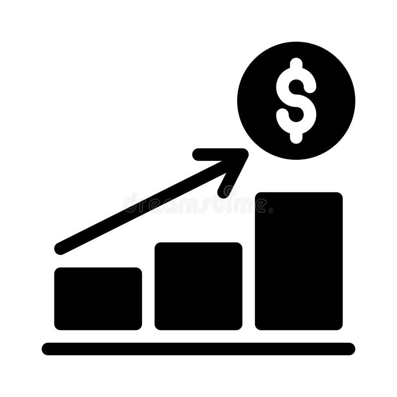 Increase Dollar Chart Setting Bfood Cream Pack Vector Thin Line Icon ...