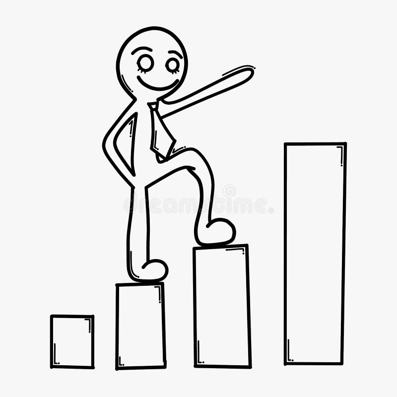 Increase. Doodle Vector Icon. Drawing Sketch Illustration Hand Drawn ...