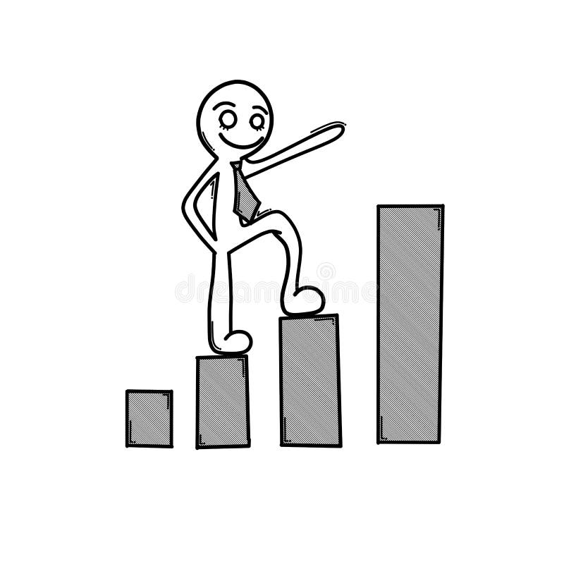 Increase. Doodle Vector Icon. Drawing Sketch Illustration Hand Drawn ...