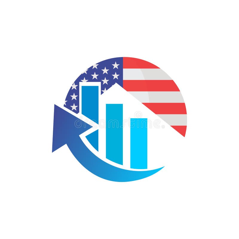 Increase Economic, Financial, and America Great Again Logo and Vector ...