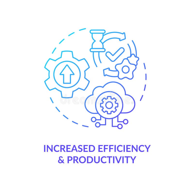 Increase Efficiency Blue Gradient Concept Icon Stock Vector ... Increase Efficiency Blue Gradient Concept Icon Stock Vector ...