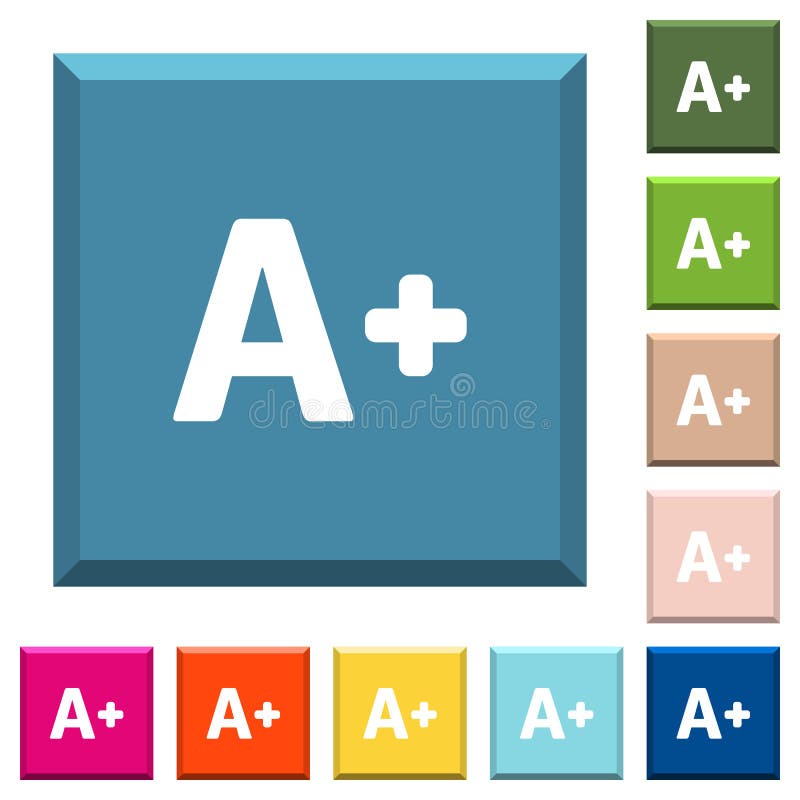 Increase Font Size, Word a Icon. Can Be Used for Web, Logo, Mobile App ...