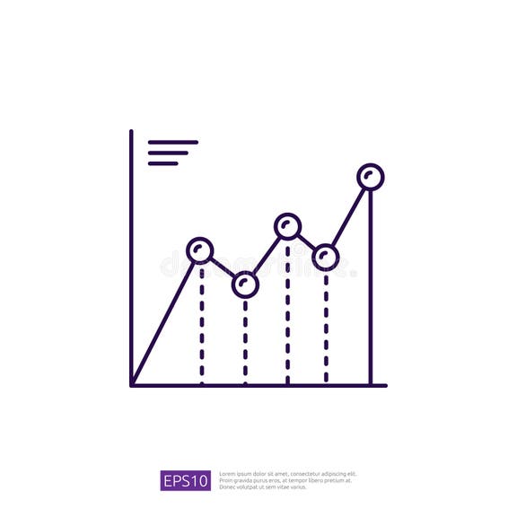 Increase Growth Chart and Graph Outline Icon Stock Vector ...