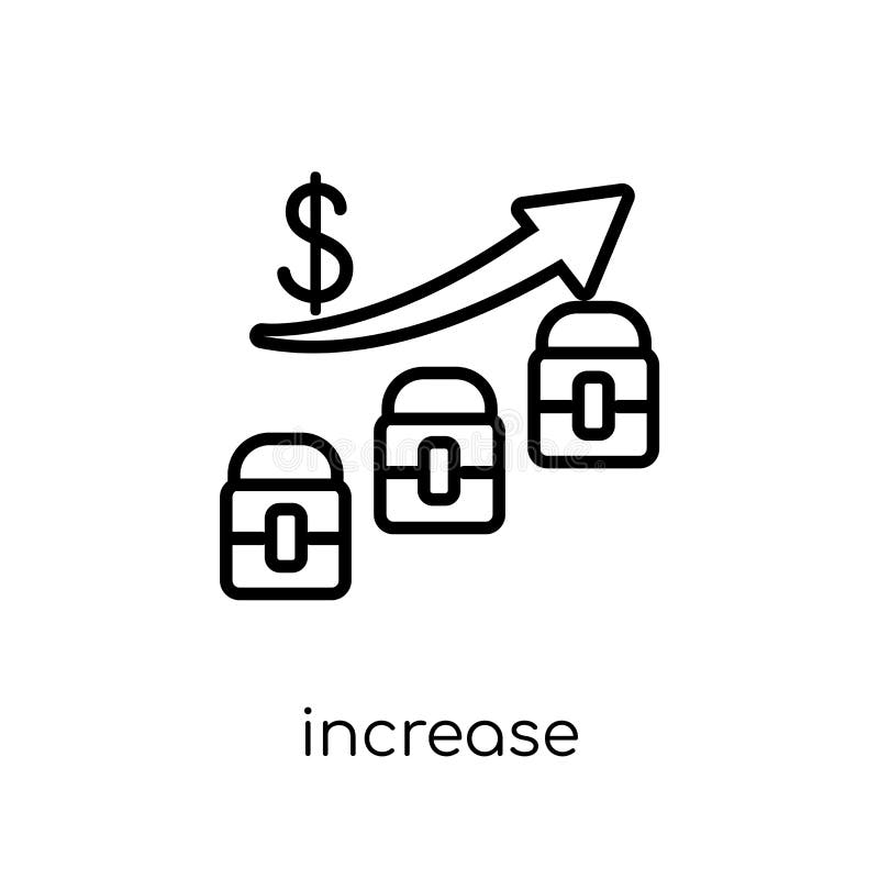 Increase Icon from Success Collection. Stock Vector - Illustration of ...