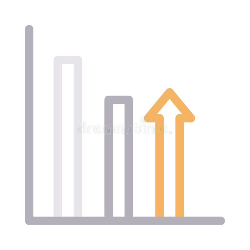 Increase Vector Color Line Icon Stock Illustration - Illustration of ...