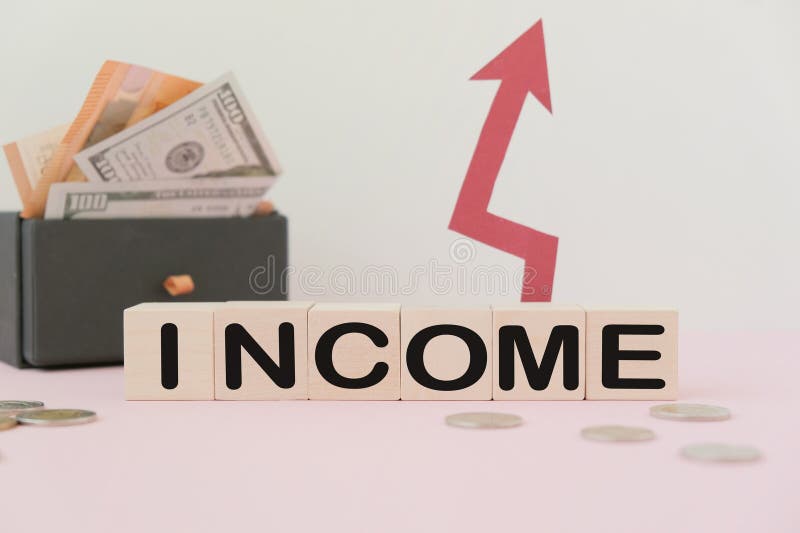 Increase in Income, Lettering on Wooden Cubes Stock Photo - Image of ...