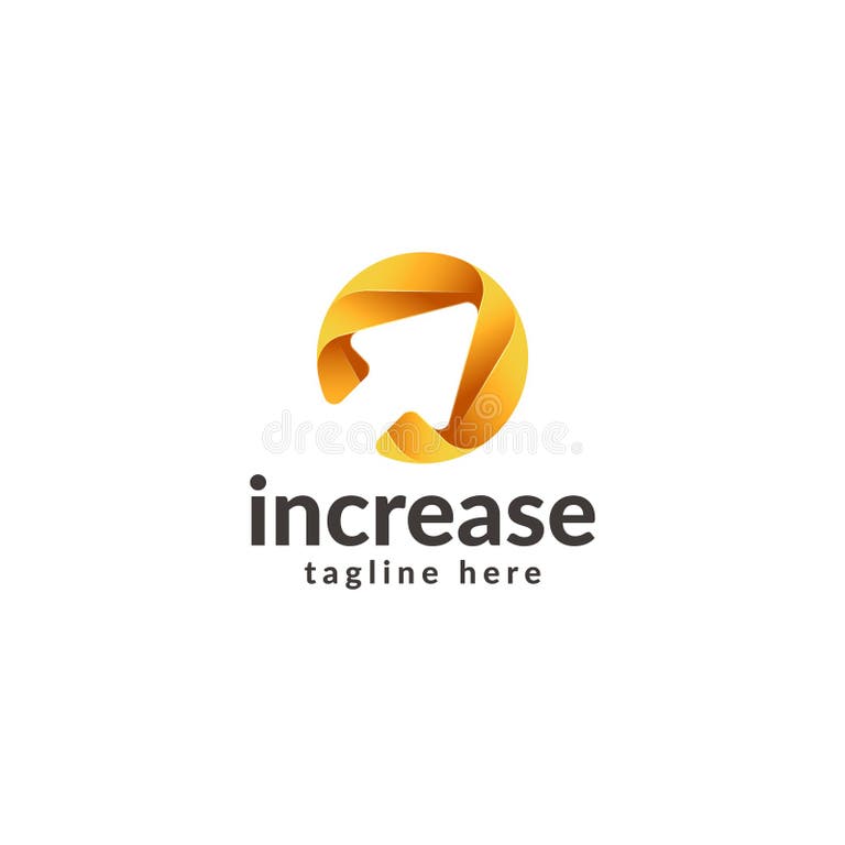 Increase Logo Template stock vector. Illustration of logo - 210257427