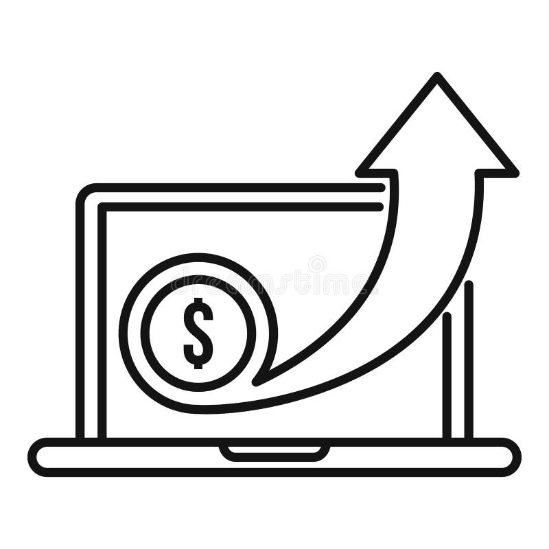 Sales Increase Icon Outline Stock Illustrations – 3,292 Sales Increase ...
