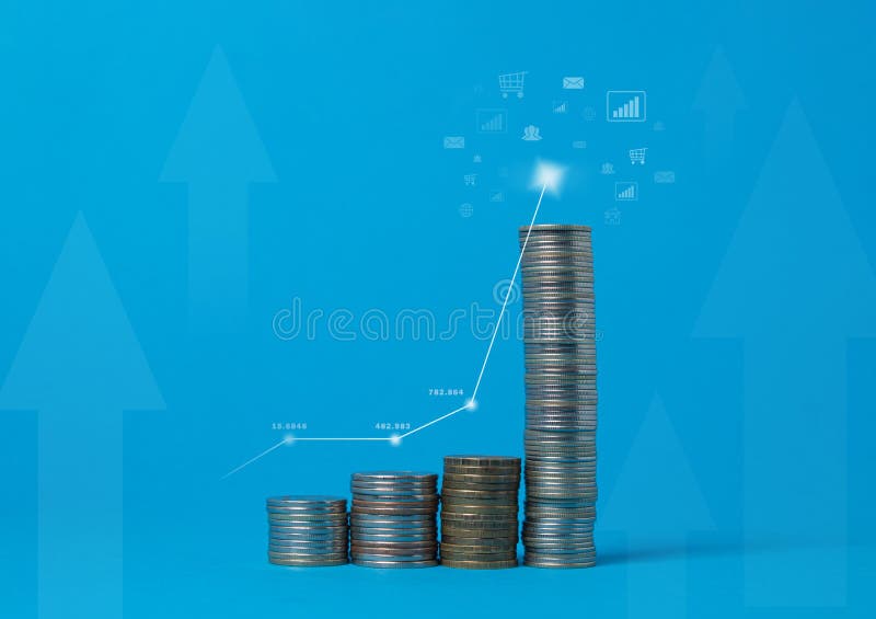 Increase in Passive and Active Income. Financial Growth Concept Stock ...