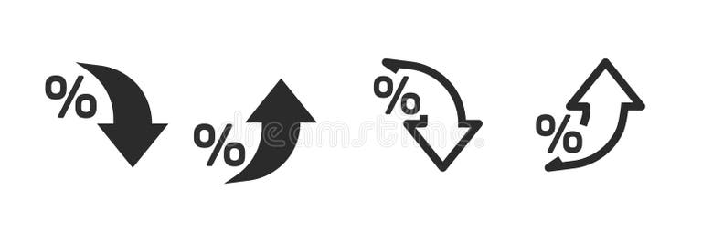 Decrease Percentage Icon Stock Illustrations – 1,626 Decrease Percentage Icon Stock ...