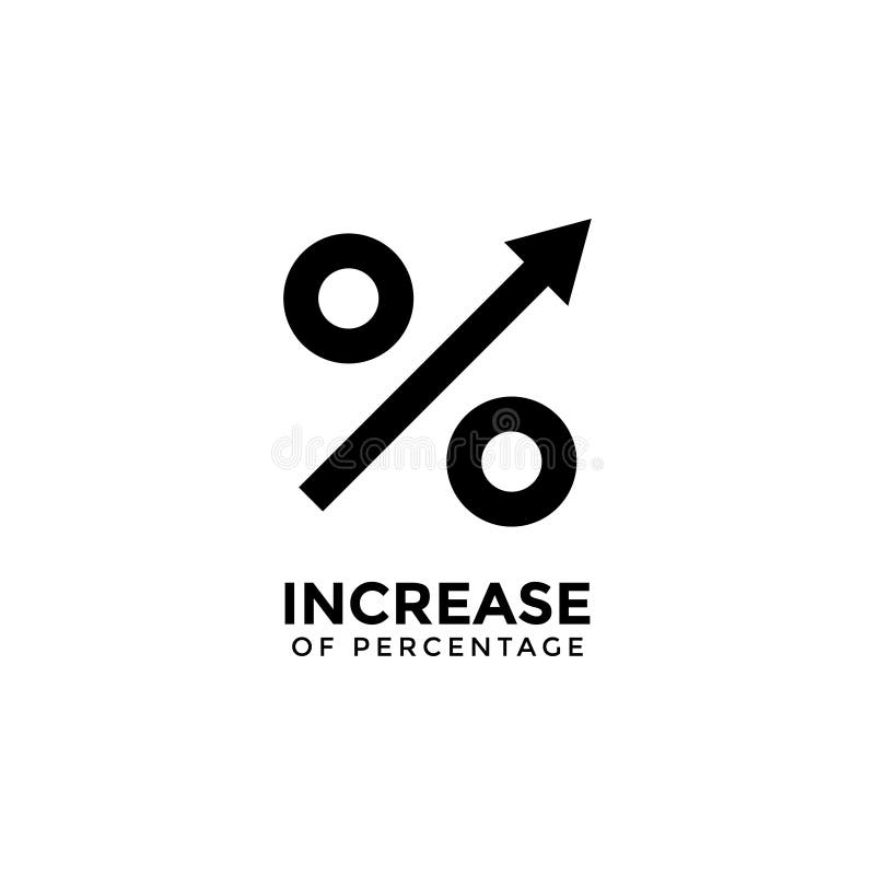 Increase Percentage Graphic Design Template Vector Illustration Stock ...