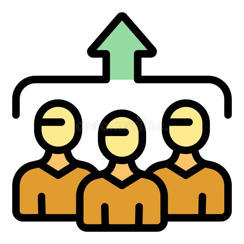 Increase Population Icon Vector Flat Stock Vector - Illustration of ...