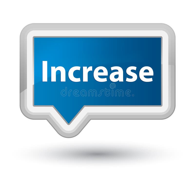 Increase Prime Blue Banner Button Stock Illustration - Illustration of ...