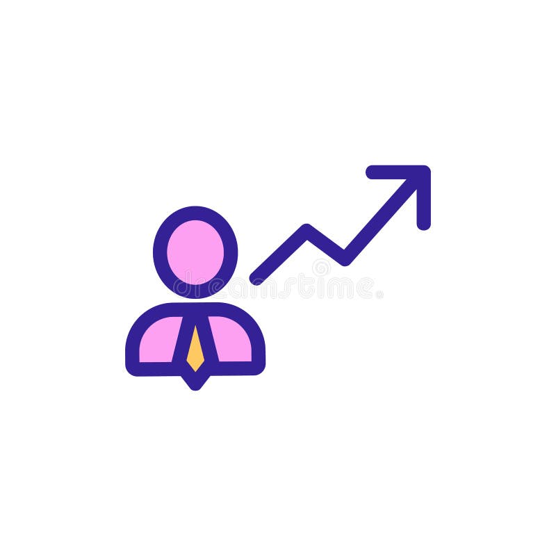 Increase in the Productivity of the Vector Icon. Isolated Contour ...