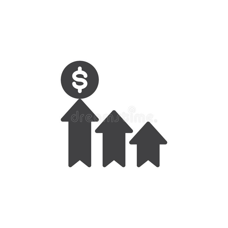 Increase Profit Chart Vector Icon Stock Vector - Illustration of report ...