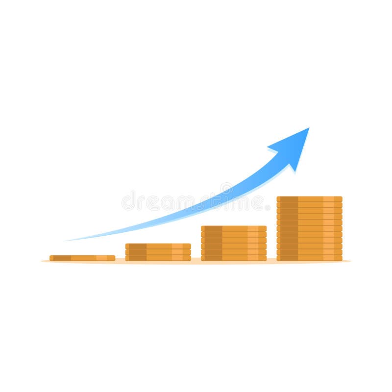 Increase Profits or Inflation Illustration Stock Vector - Illustration ...