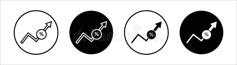 Increase Rate Flat Line Icon Set. Increase Rate Thin Line Illustration ... Increase Rate Flat Line Icon Set. Increase Rate Thin Line Illustration ...