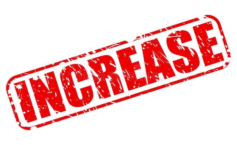 Increase red stamp text stock vector. Illustration of business - 45222443