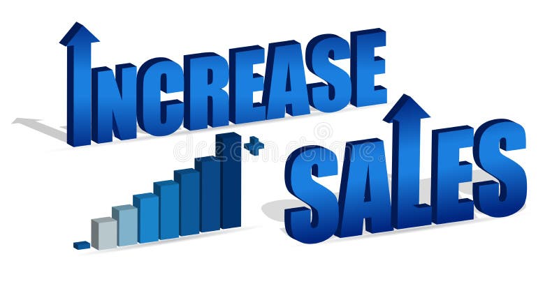Increase Sales stock vector. Illustration of development - 15018112