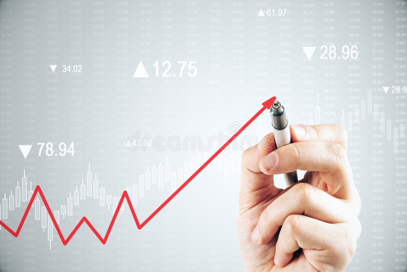 Increase, Stats And Economy Concept Stock Image - Image of graph ...