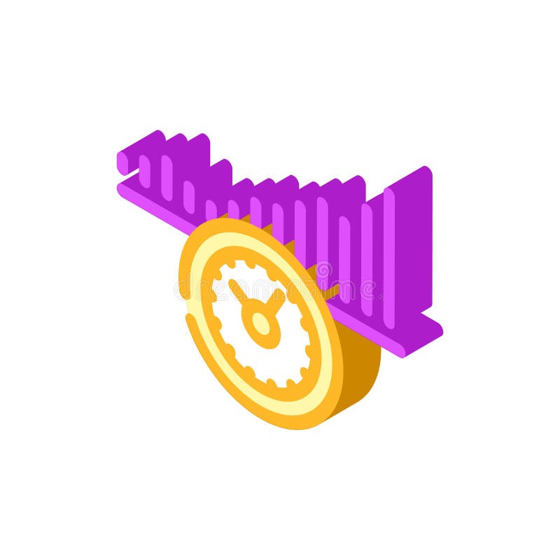 Increase Time Isometric Icon Vector Illustration Stock Vector ...