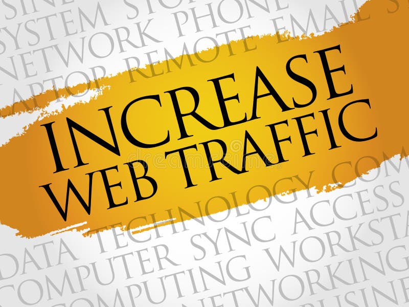 Increase Web Traffic Word Cloud Stock Illustration - Illustration of ...