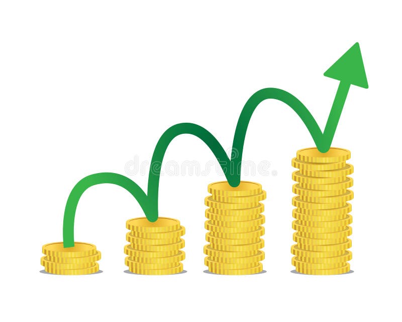 Increase your profit stock vector. Illustration of blue - 83800521